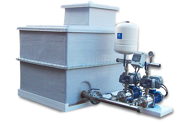 CAT 5 Break Tank and Booster Set from Industrial Water Equipment Ltd